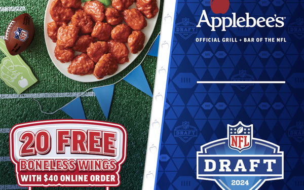 NFL, Applebees pair up for a tasty partnership – First & Jenn